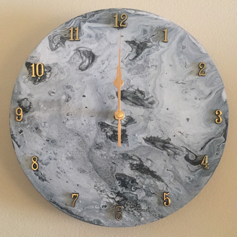 Psychedelic/abstract Clock - Etsy