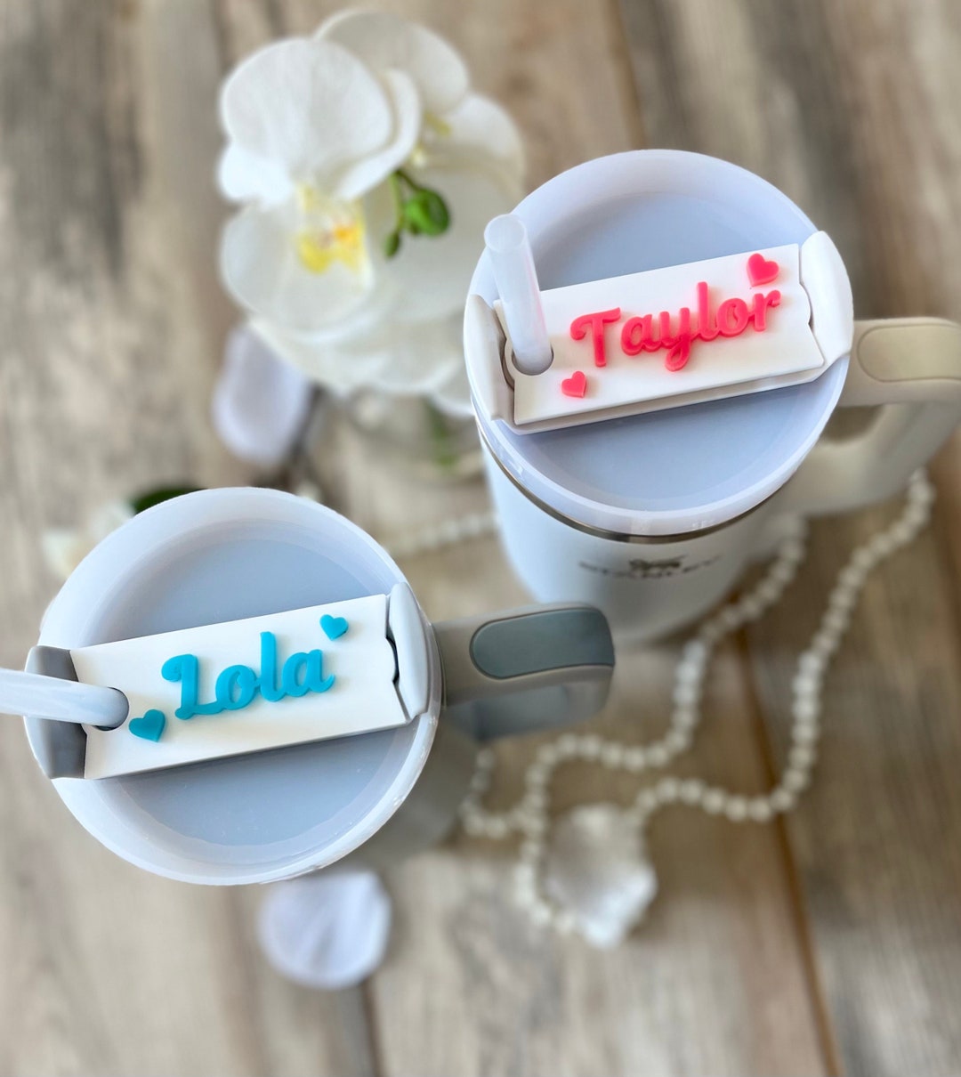 Stanley Tumbler Name Tag | Drinkware Accessory - Etsy