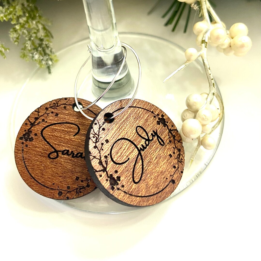 Personalized Wine Charms - Etsy