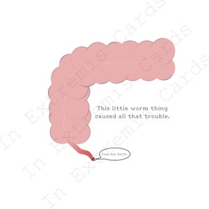 Funny Appendectomy Card (appendix, Appendicitis) (hospital Recovery ...