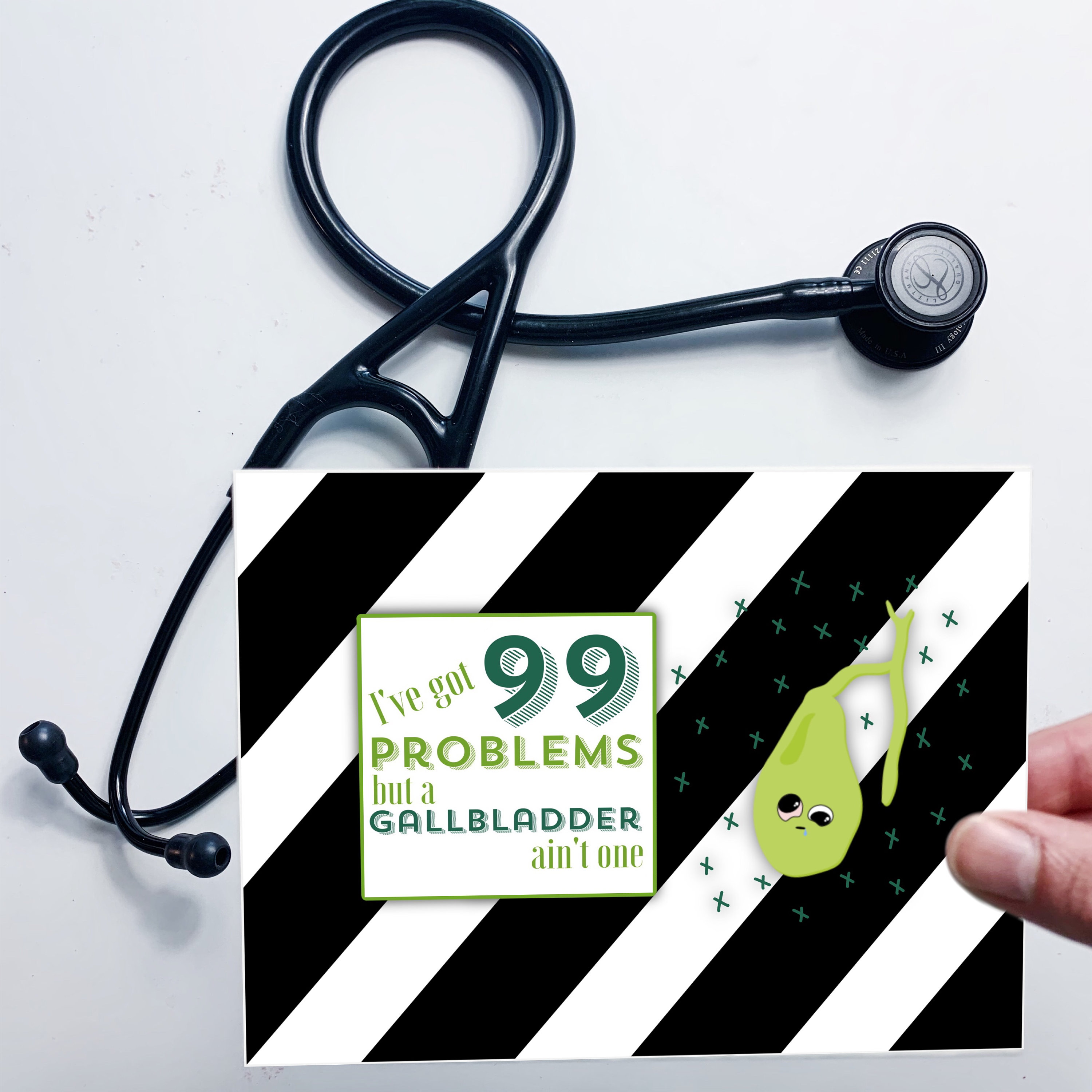 Funny Gallbladder Surgery Card (99 Problems Cholecystectomy Removal Get ...