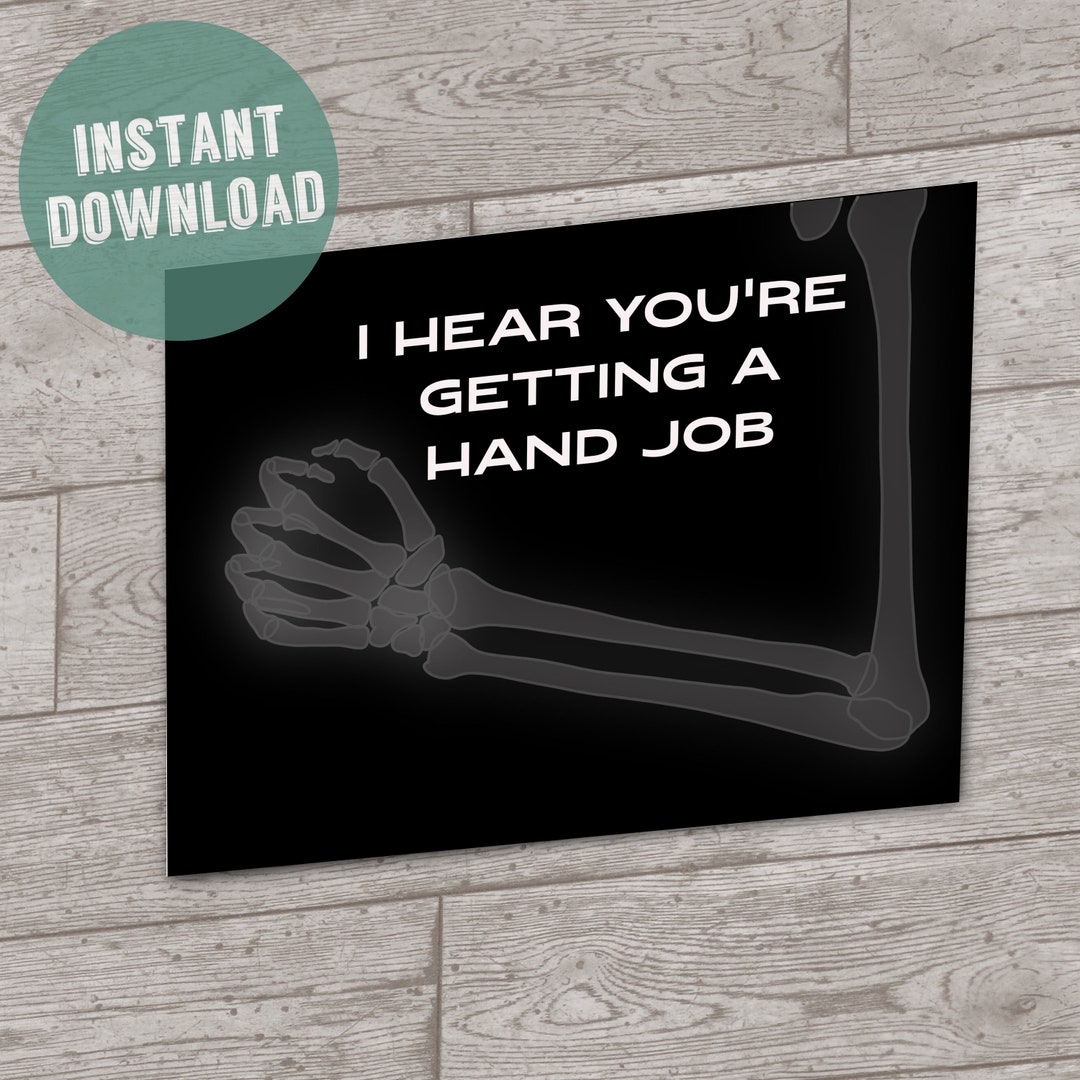 Funny Hand Surgery Card (carpal Tunnel Surgery, Trigger Finger Surgery ...