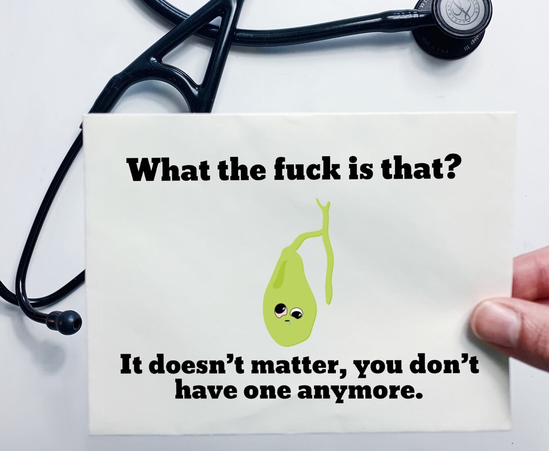 Funny Gallbladder Surgery Card cholecystectomy Removal Get - Etsy