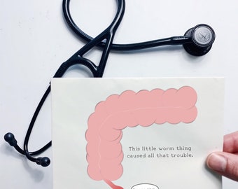 Appendix Get Well Soon Card, Speedy Recovery Appendicitis Friendship ...