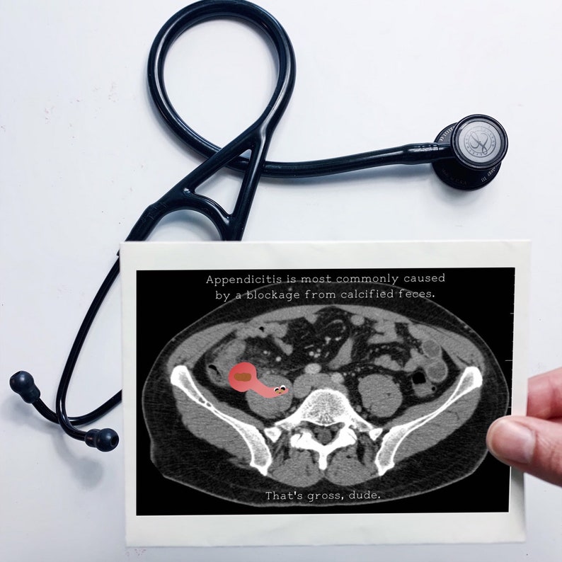 Funny Appendectomy Get Well Card (appendix Surgery Removal ...