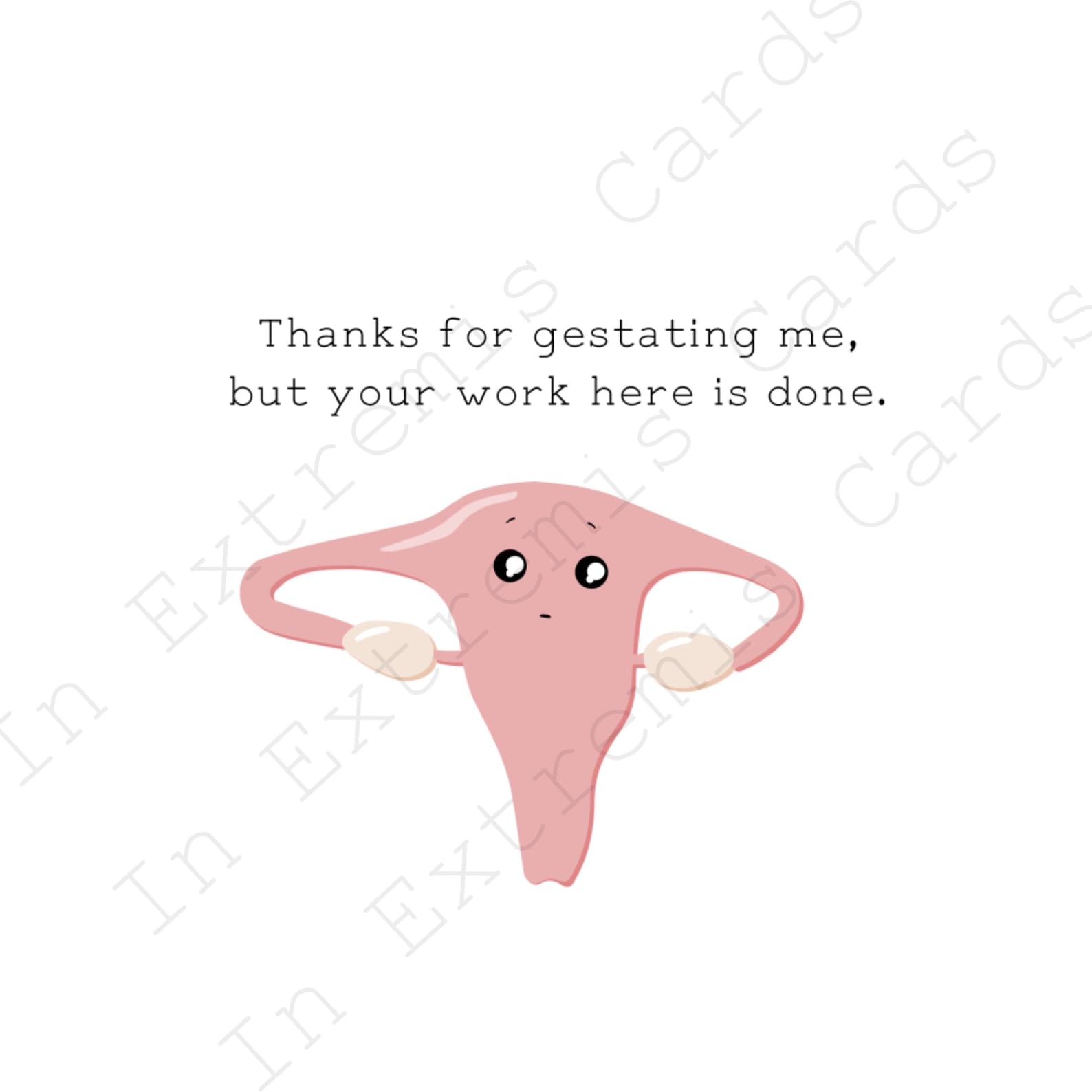 Funny Hysterectomy Get Well Greeting Card (uterus Removal Surgery ...