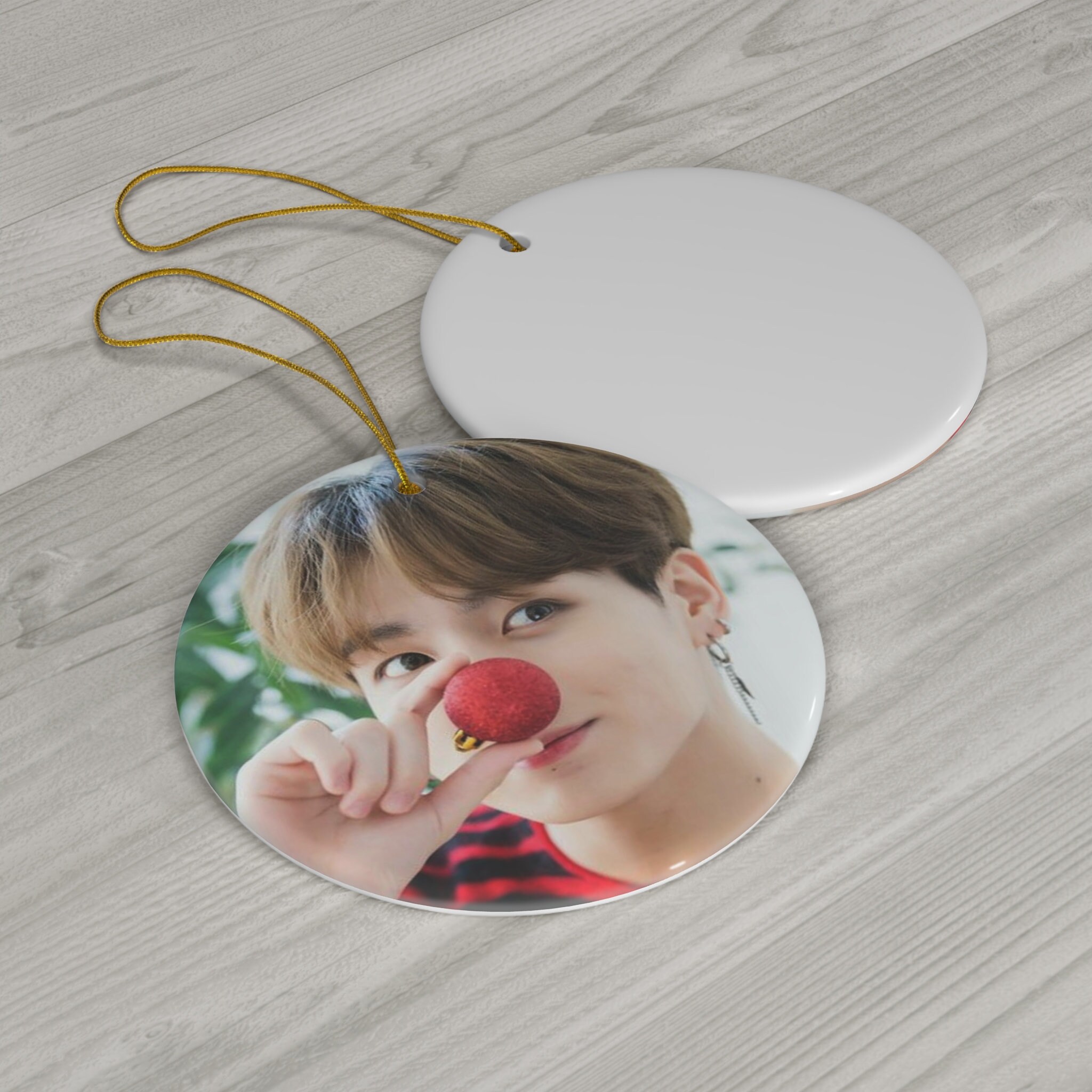 BTS Jungkook Christmas Ornament; JK Holiday Decoration - Etsy