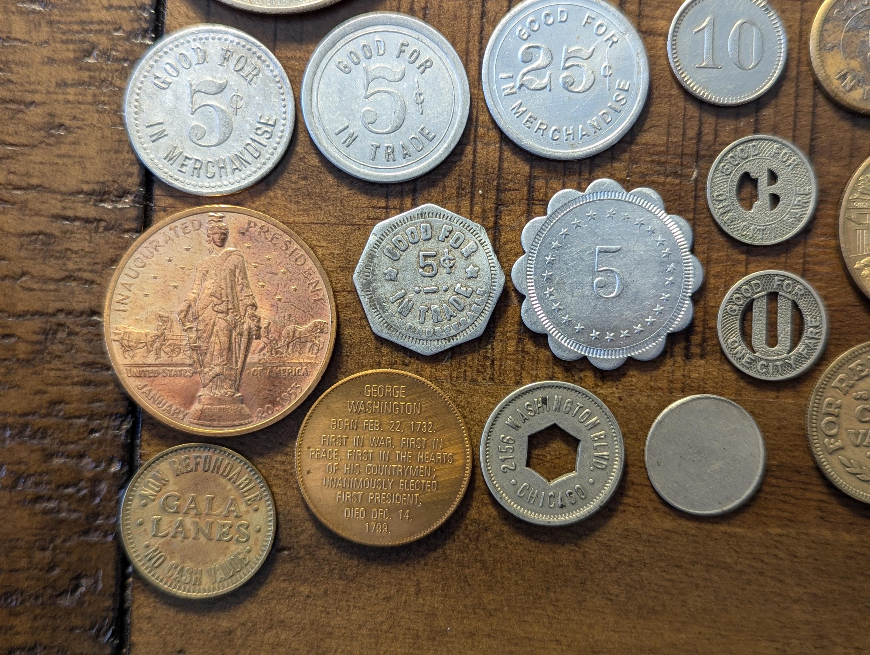 Instant Collection Coins Arcade Trade Tax Transit Good Luck Tokens ...