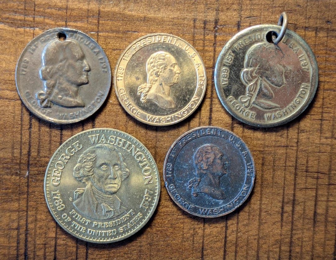 1789-1797 George Washington 1st President United States Commemorative ...