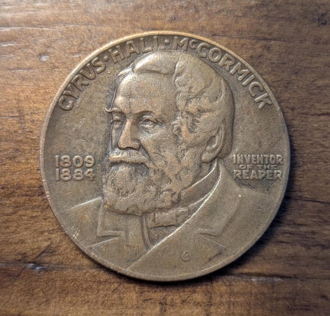 Cyrus Hall Mccormick Inventor of Reaper International Harvester Farm ...