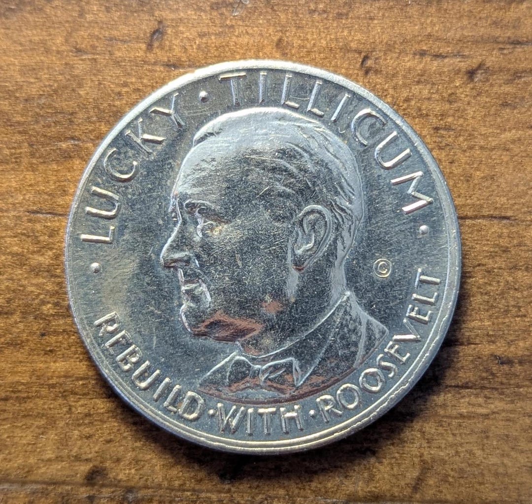 1933-1935 Franklin D. Roosevelt FDR Lucky Tillicum Rebuild With ...