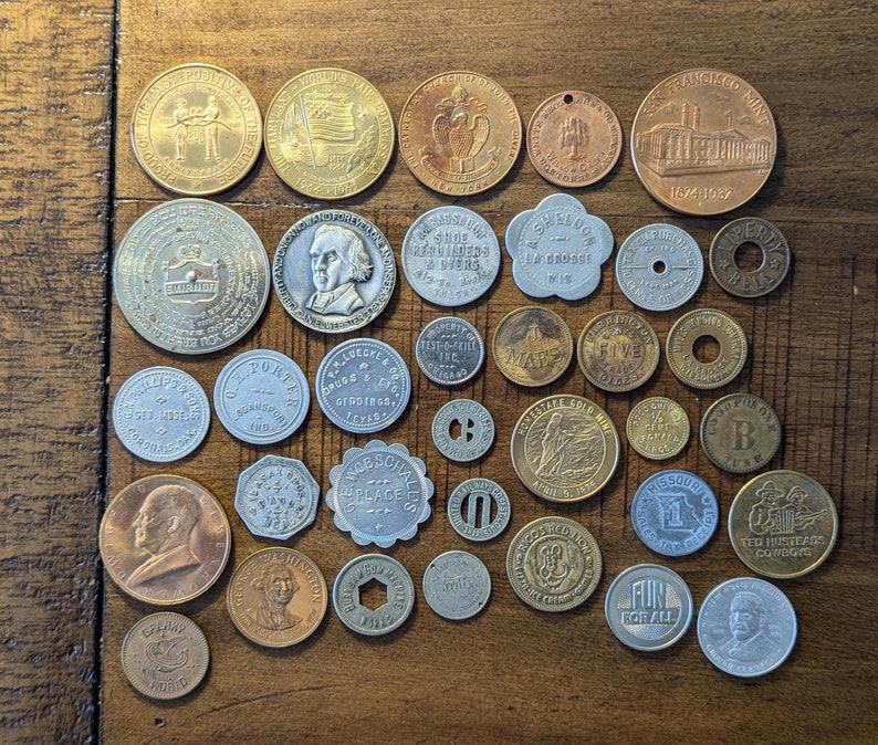 Instant Collection Coins Arcade Trade Tax Transit Good Luck Tokens ...