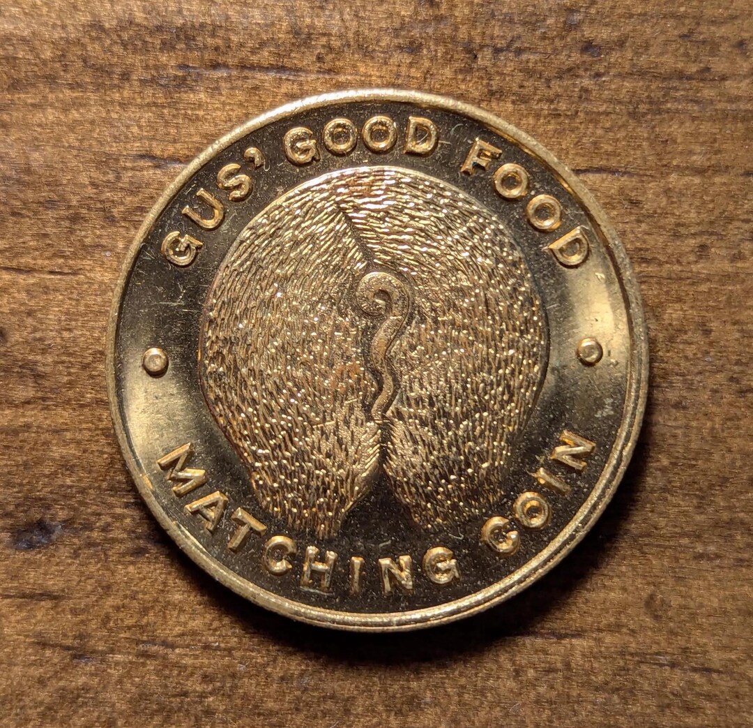 Chicago, Illinois IL Gus' Good Food Restaurant Pig Flipper Face & Rear ...