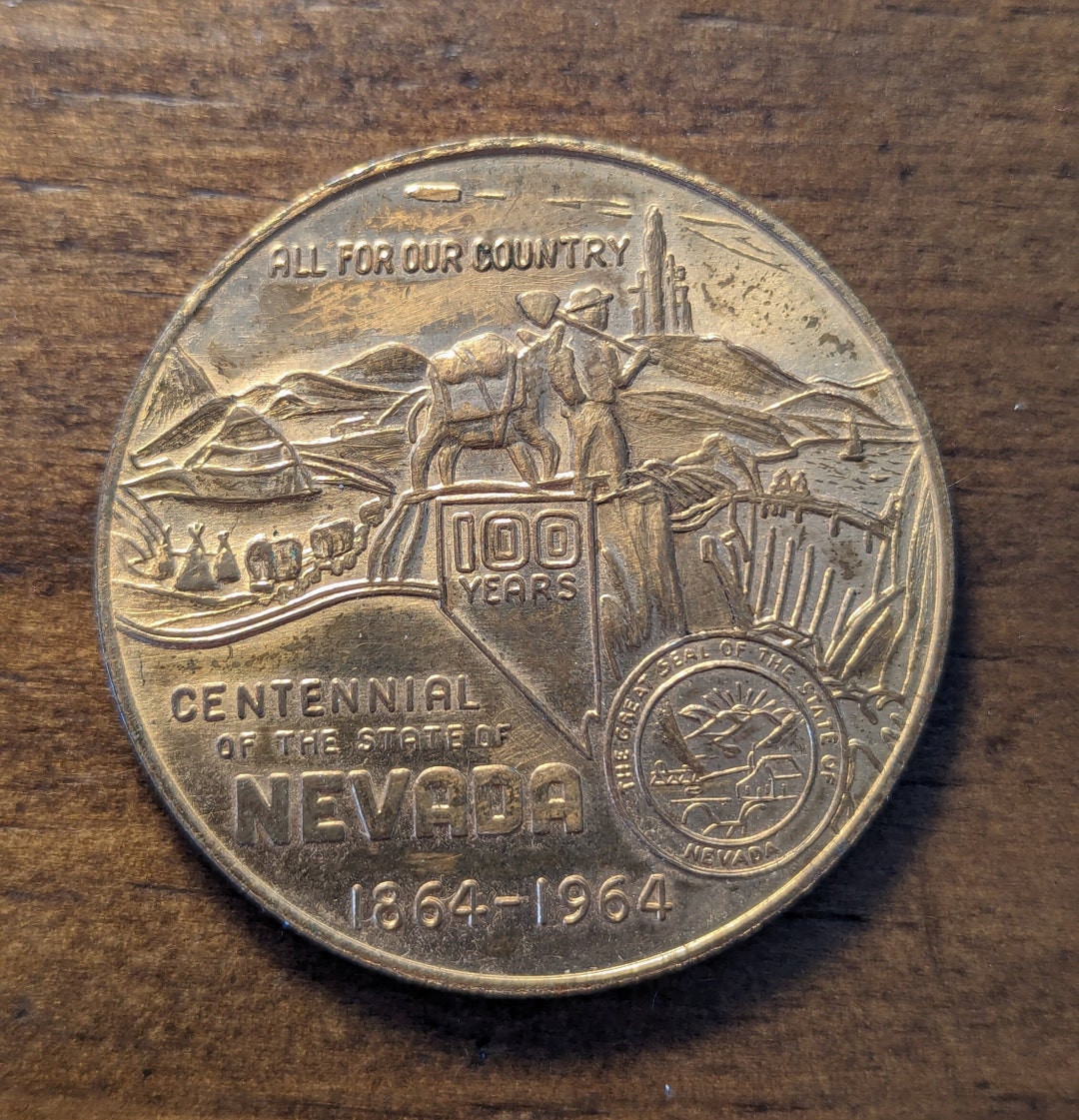 1964 Centennial of the State of Nevada Battle Born All for Our Country ...