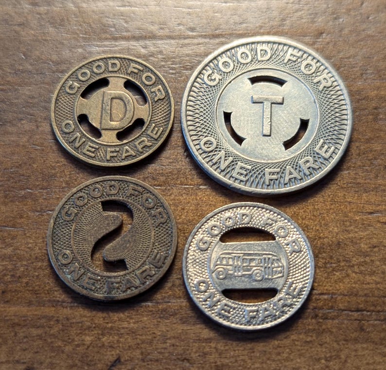 Concord, Durham, Winston Salem, North Carolina NC Coin Transit Token ...