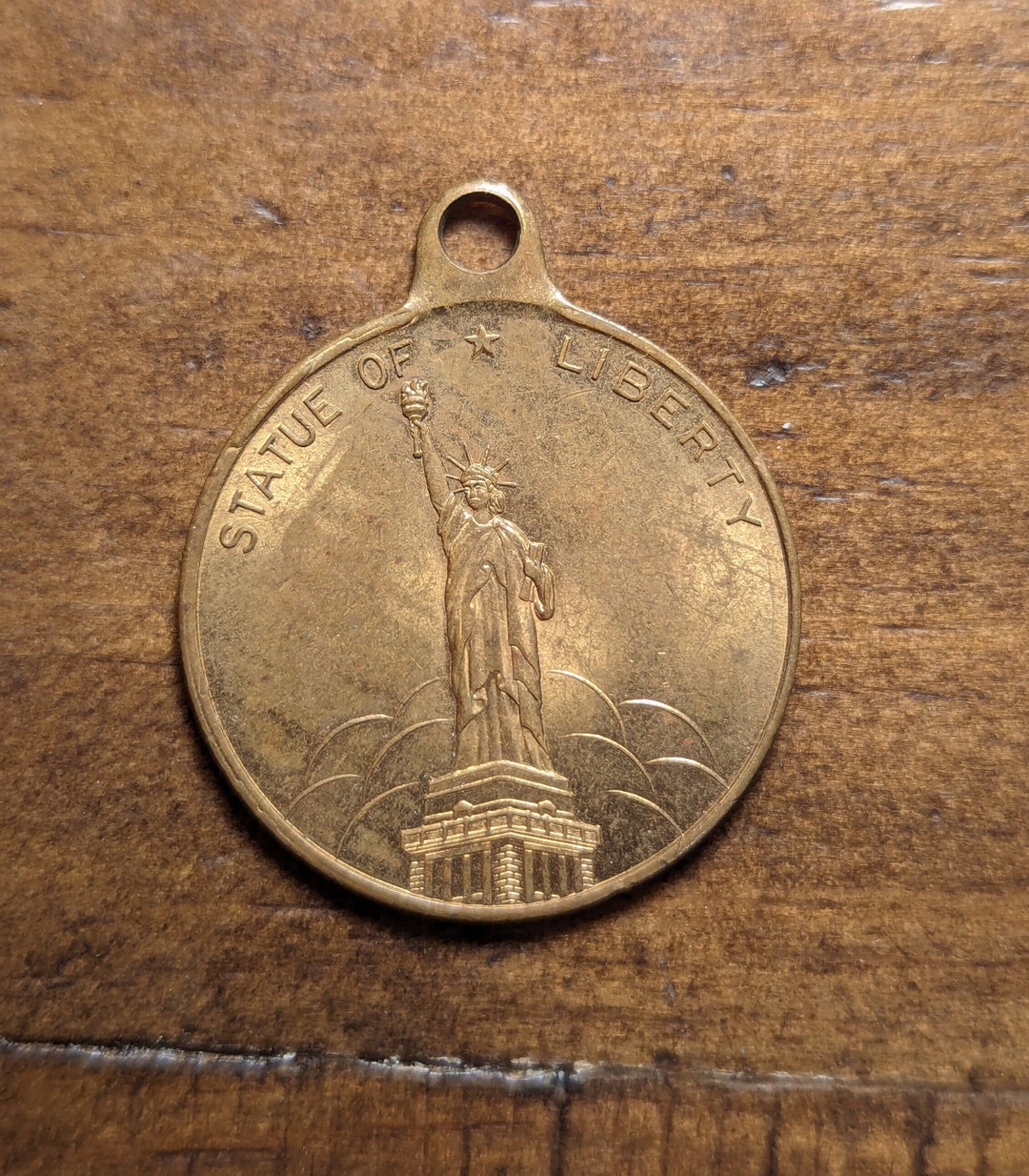 New York City Statue of Liberty New Colossus Emma Lazarus Keychain ...