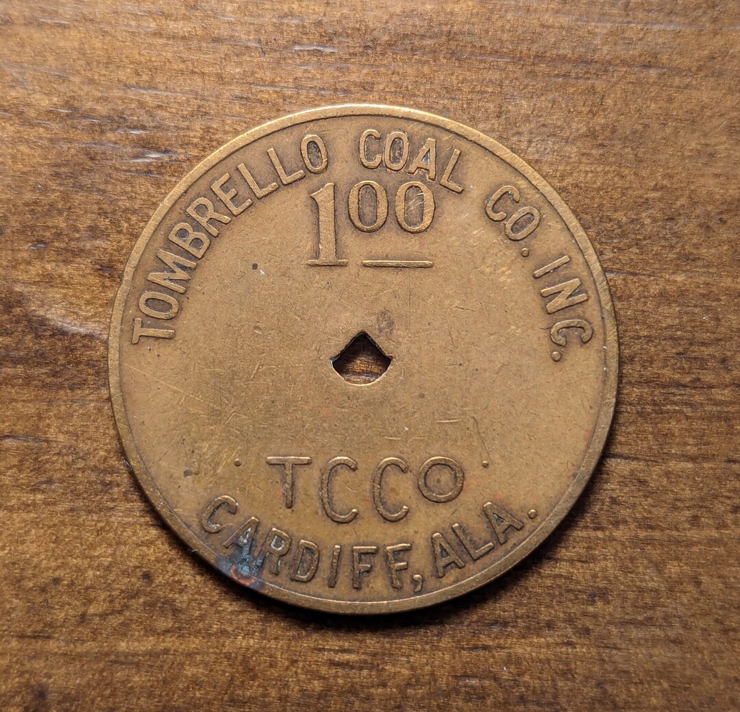 1941 Cardiff, Alabama AL Tombrello Coal Co. Inc. Mining Mine Scrip ...
