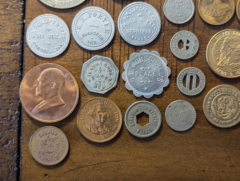 Instant Collection Coins Arcade Trade Tax Transit Good Luck Tokens ...