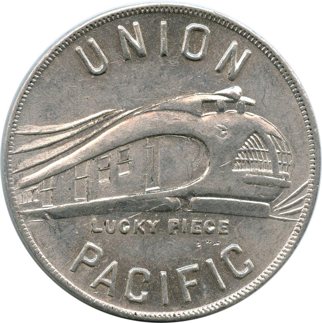 1930's Undated Union Pacific Railroad UPRR Lucky Piece Alcoa Aluminum ...