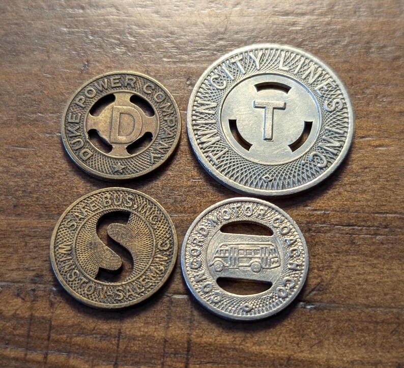 Concord, Durham, Winston Salem, North Carolina NC Coin Transit Token ...