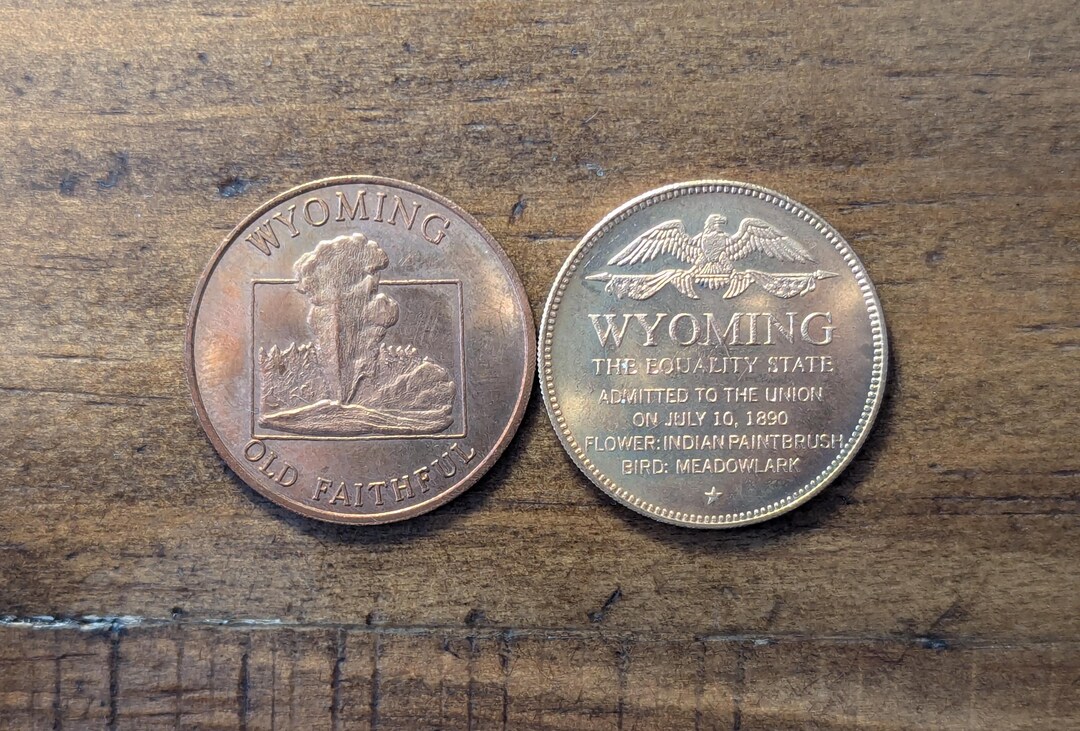 1890 Cheyenne, Wyoming Equality 44th State Indian Paintbrush Flower ...