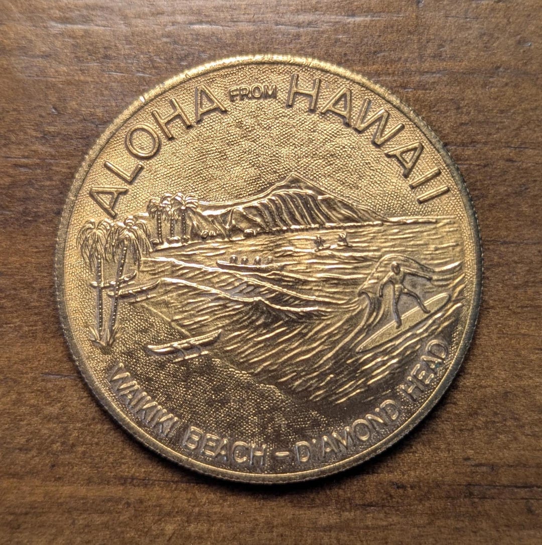 1976 Honolulu, Hawaii HI Aloha From Hawaii Waikiki Beach Diamond Head ...