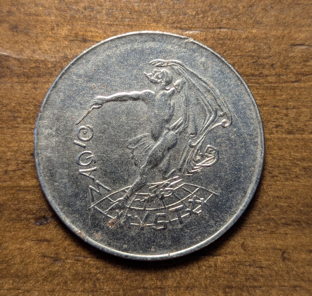 Magic Myst Dancing Devil Magician Magic White Metal Silver Color 34mm ...