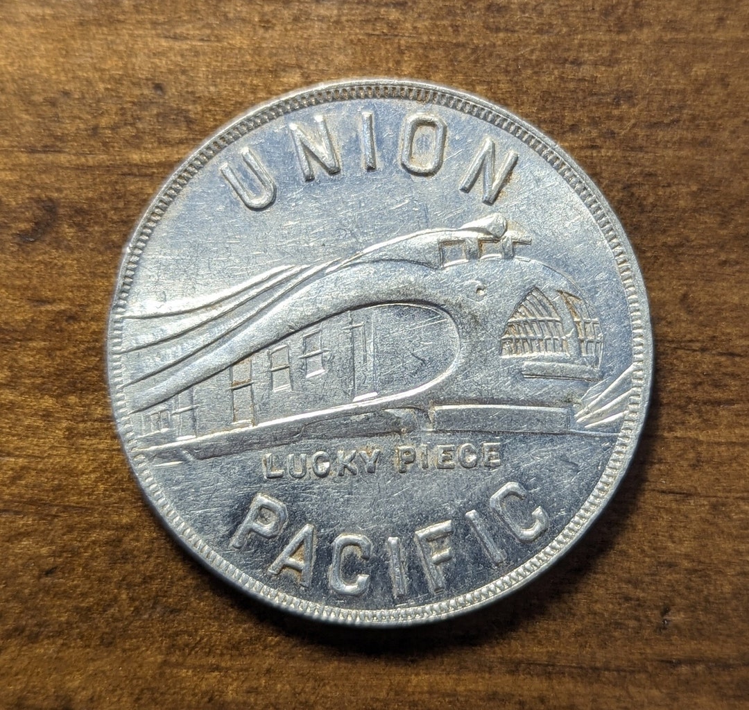 1930's Undated Union Pacific Railroad UPRR Lucky Piece Alcoa Aluminum ...