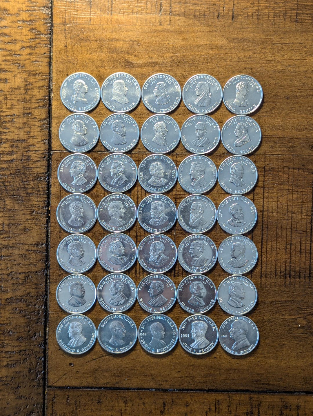 1789-1963 George Washington to Lyndon B. Johnson President Presidential ...