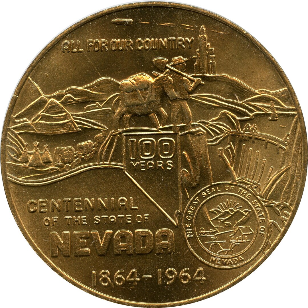 1964 Centennial of the State of Nevada Battle Born Washoe County 36th ...