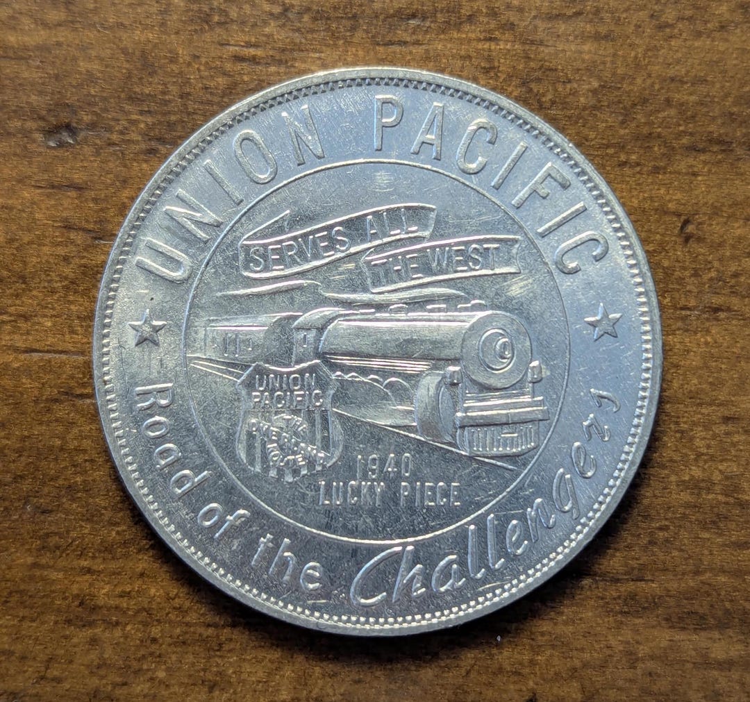 1940 Union Pacific Railroad UPRR Lucky Piece Alcoa Aluminum Train ...