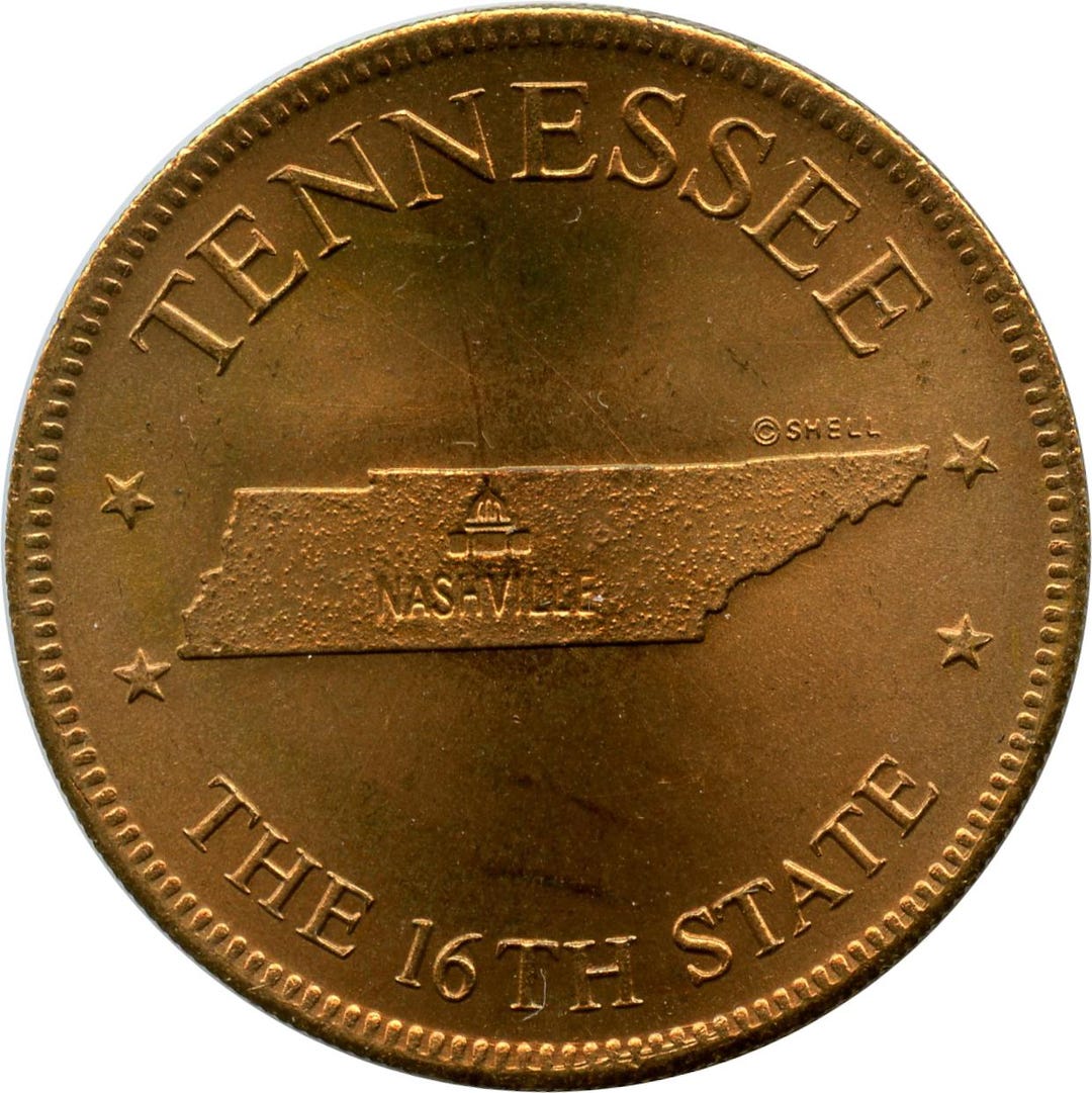 1796 Nashville, Tennessee TN 16th State the Volunteer State ...
