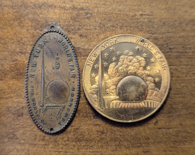 1939 New York World's Fair Communications Building Spinner Coin Medal ...