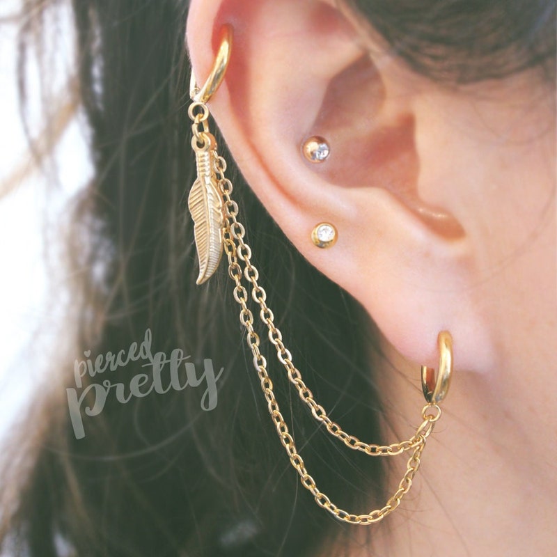 Helix Chain Pink Silver - Etsy