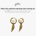 Wing Helix to Lobe Double Chain Hoop Earring, 18g Dangle Chain Earring ...