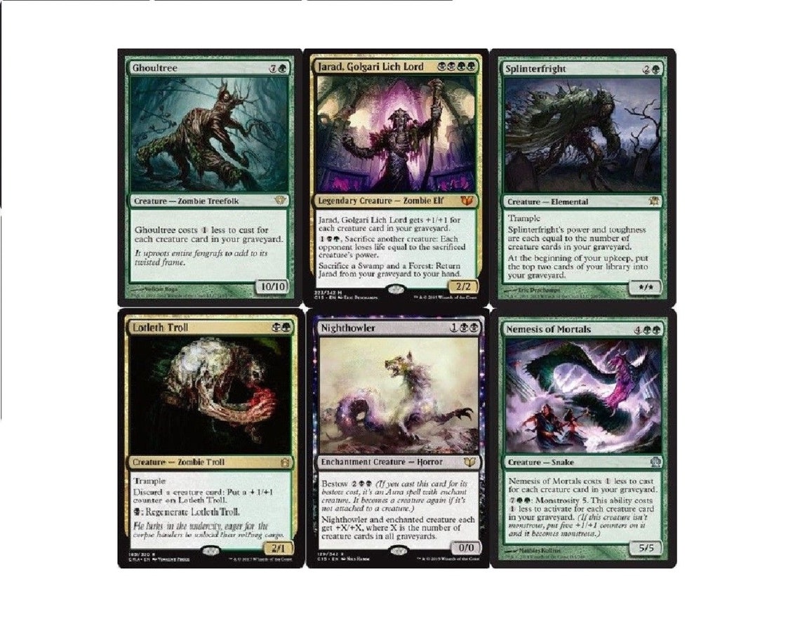 Golgari Grave Deck Splinterfright Jared Ghoultree MTG | Etsy