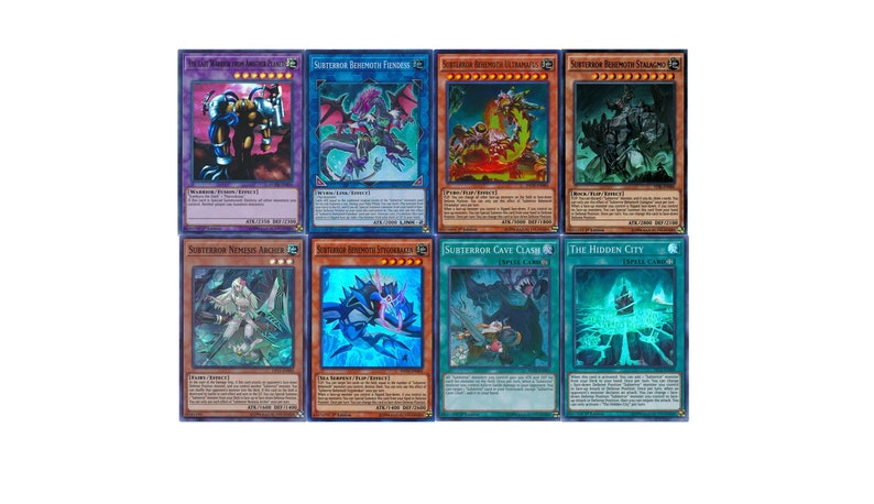 Yugioh Subterror 2023 Deck Behemoth Umastryx Fiendess Hidden City 55 ...