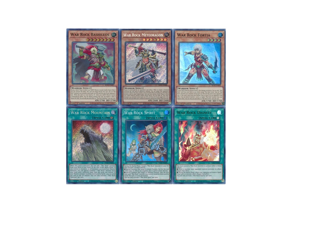 Yugioh War Rock Warrior 2023 Deck Bashileos Meteoragon Mountain Dignity ...