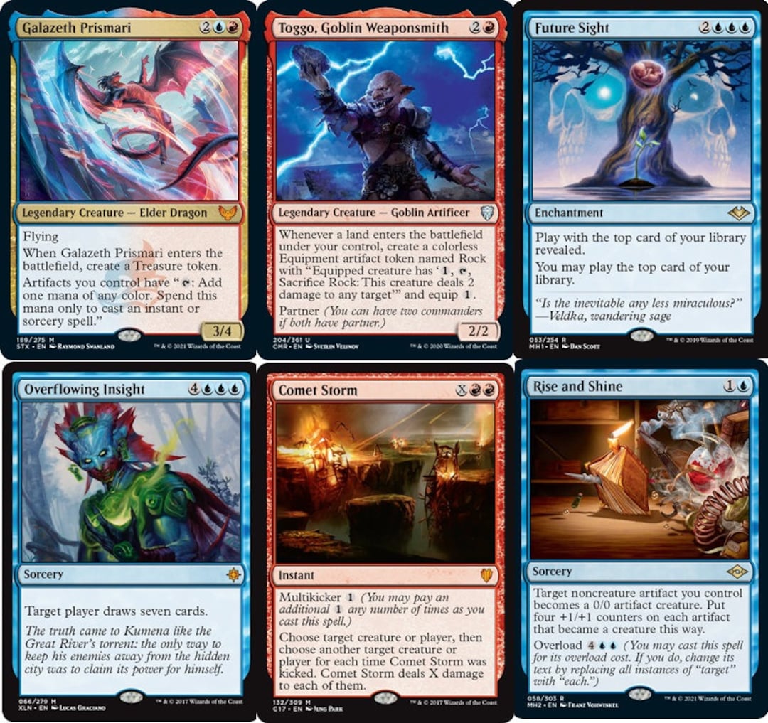 MTG Commander EDH Deck Galazeth Prismari 100 Cards Custom Deck Izzet Toggo NM - Etsy