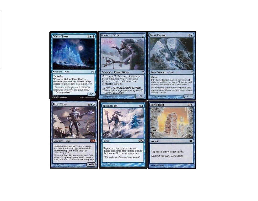 Ice Deck Wall of Frost Martyr Raptor Magic the Gathering MTG 60 Cards ...