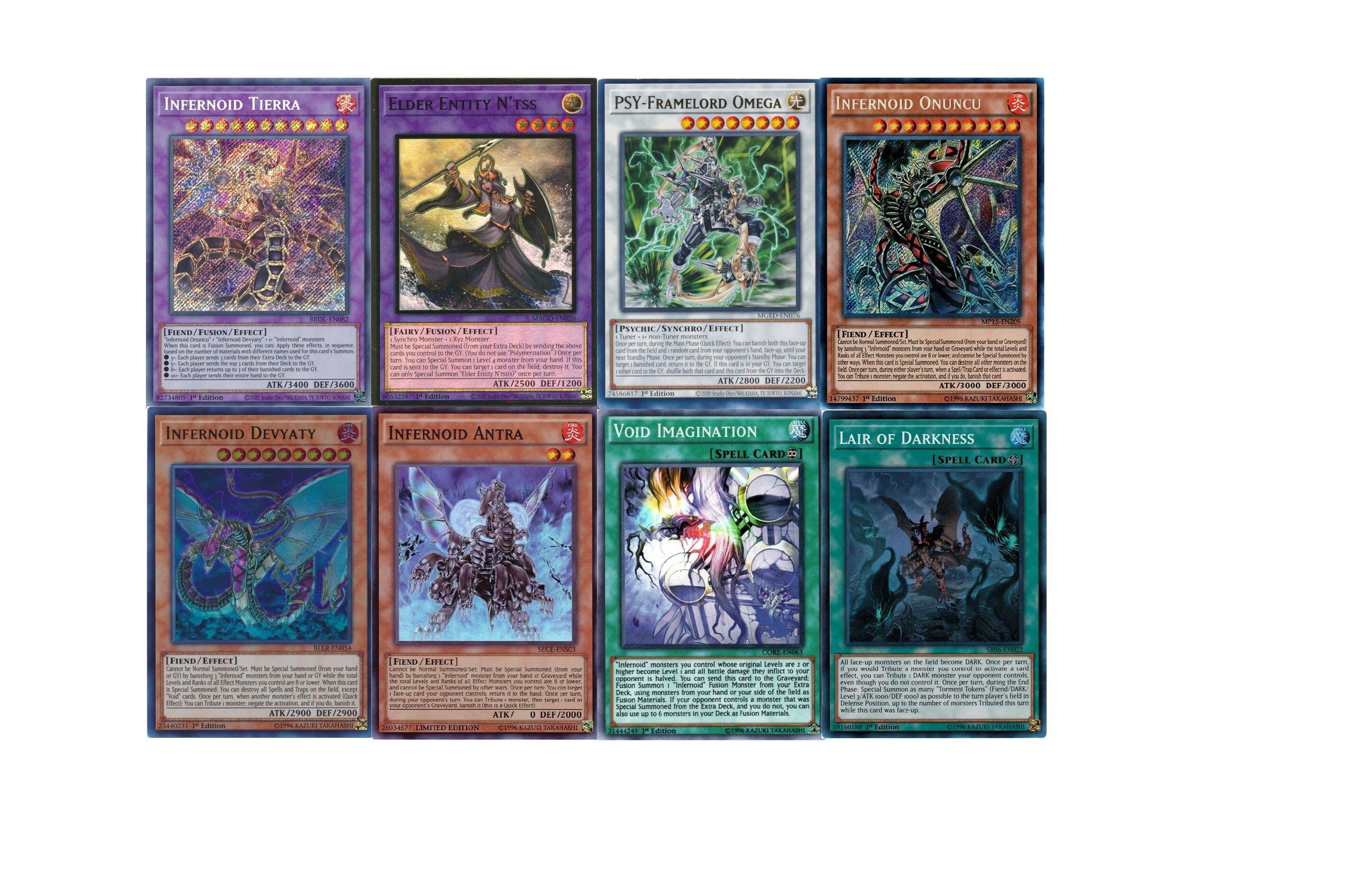 Yugioh Infernoid 2023 Deck Tierra Decatron Void Vanishment Imagination ...