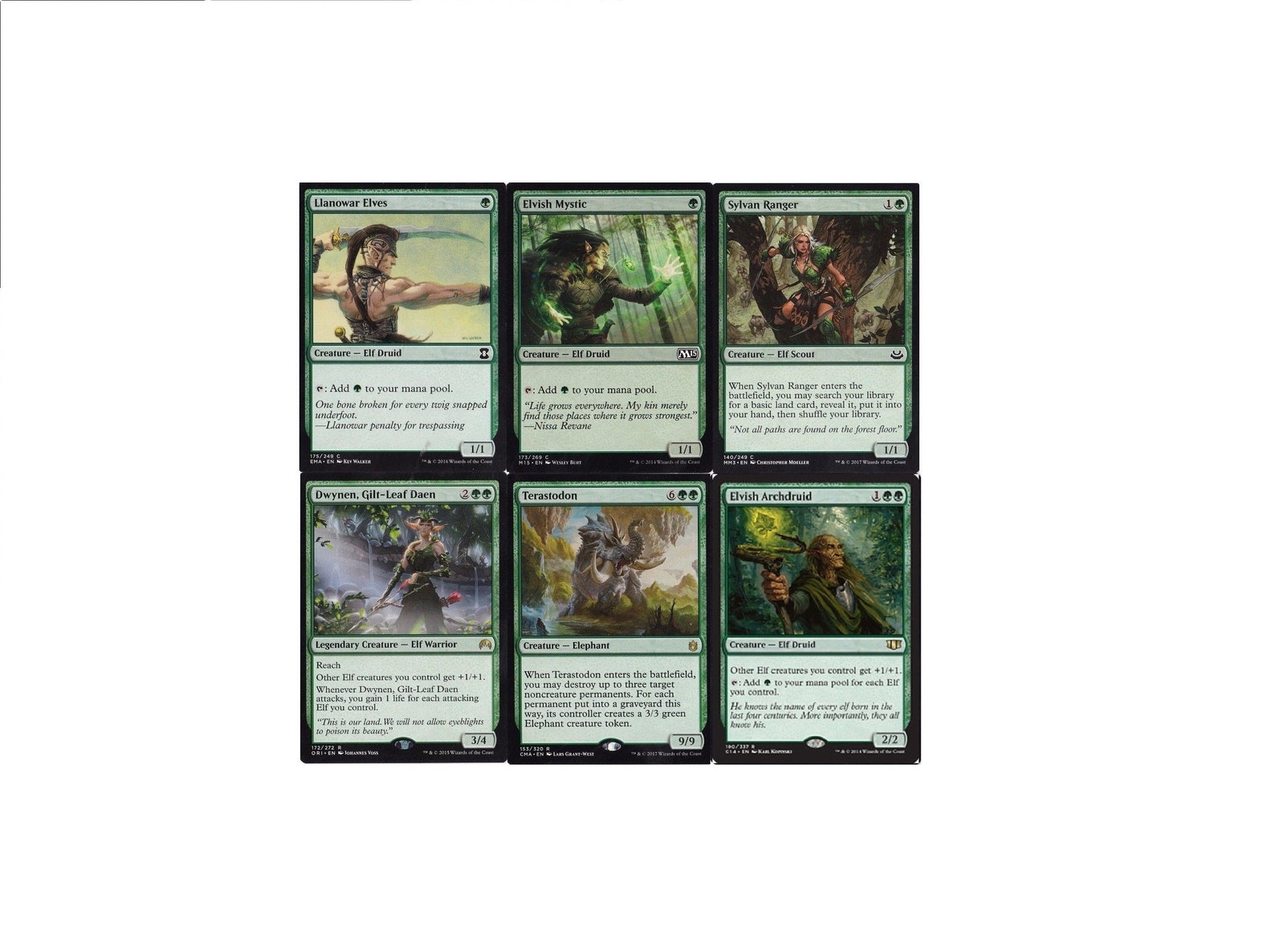 Mono Green Elf Ramp New Deck Elvish Archdruid Dwynen Magic the ...