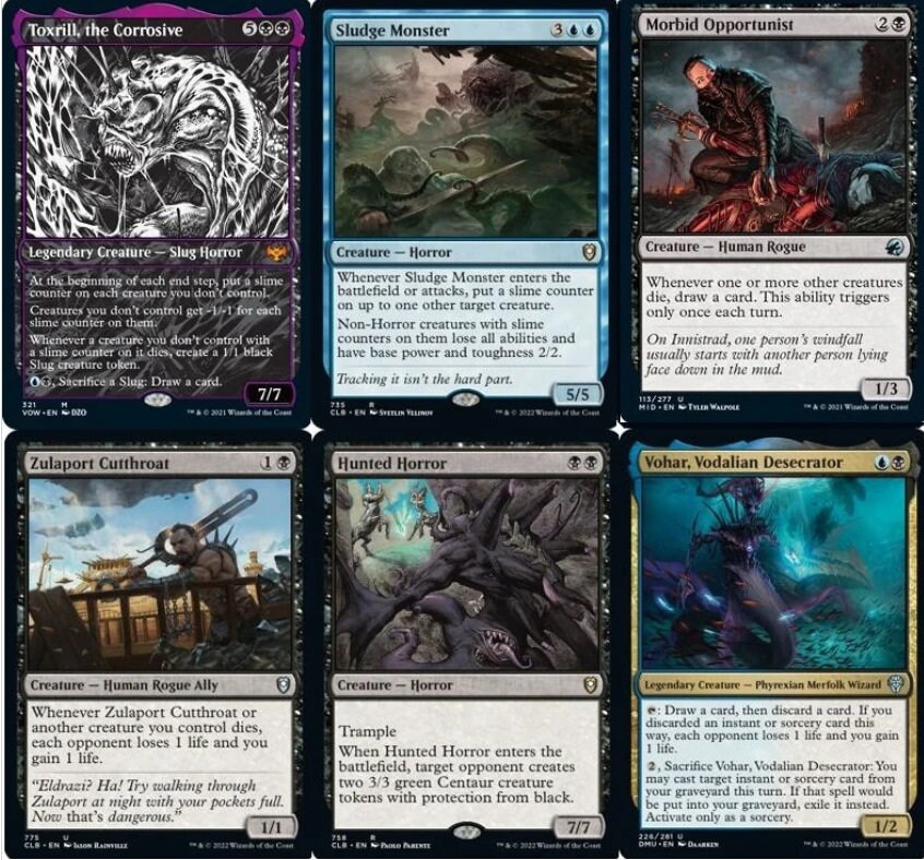 Custom Commander Deck Slugs & Slime Counters Toxrill, MTG EDH 100 Cards ...