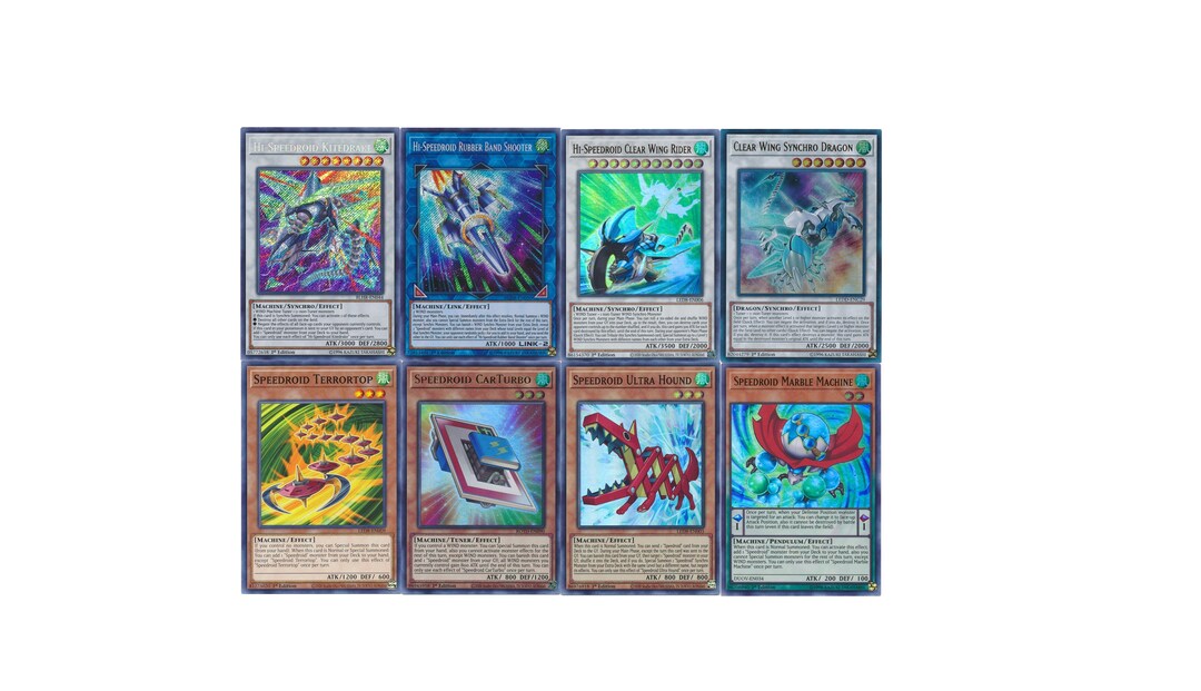 Yugioh Speedroid 2023 Deck Terrortop Ultra Hound Crystal Wing - Etsy