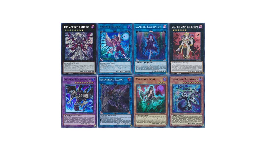 Yugioh Vampire Zombie 2023 Deck ghost Familiar Dragonecro Nethersoul ...