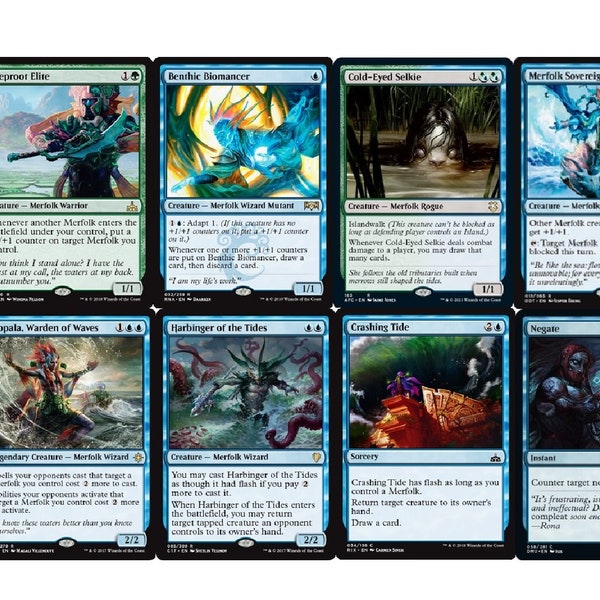 Mtg Proxy Deck Merfolk - Etsy