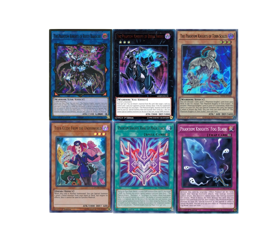 Yugioh Phantom Knights 2023 Deck Rusty Bardiche Fog Blade Torn Scales ...
