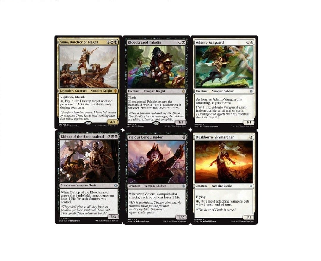 Vampire black White Deck Vona, Butcher of Magan Adanto MTG Magic ...