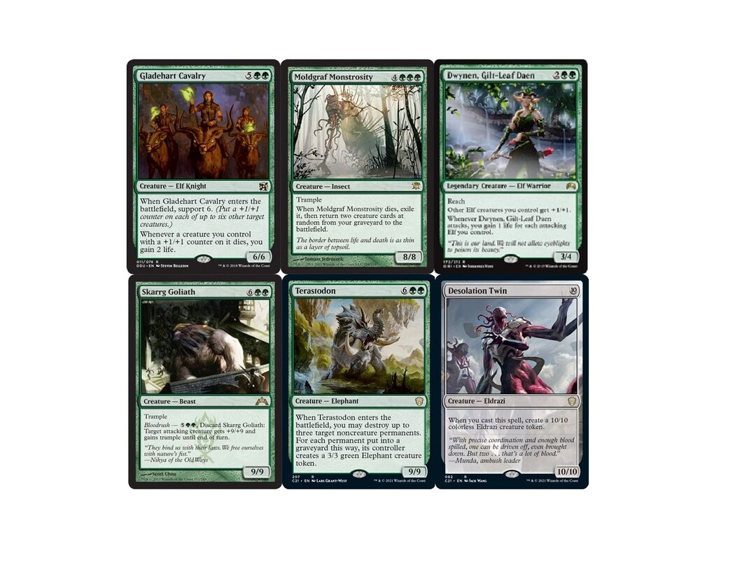Mono Green Elf Ramp Deck Eldrazi MTG Magic the Gathering-rtp Dwynen NM ...