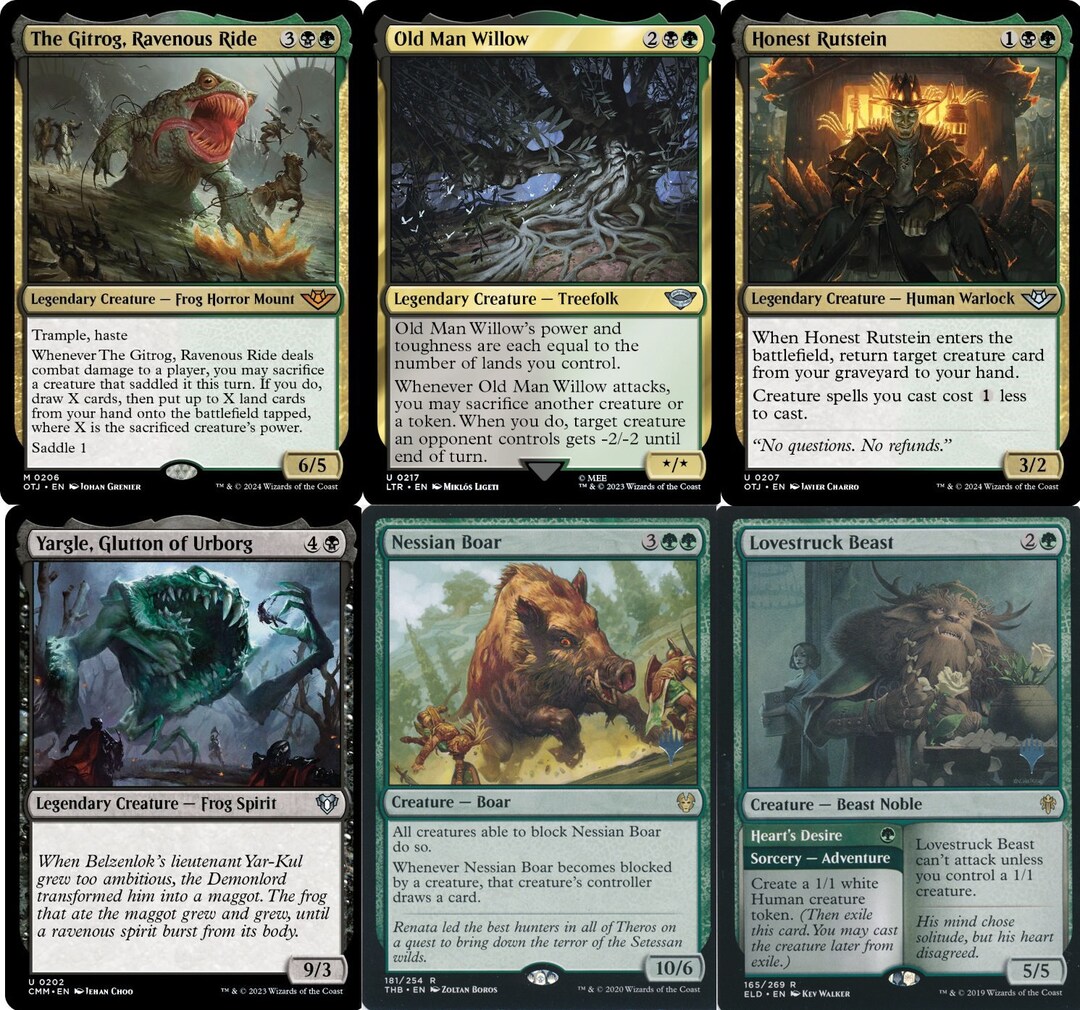 MTG Commander EDH Deck the Gitrog, Ravenous Ride 100 Cards Custom Deck ... MTG Commander EDH Deck the Gitrog, Ravenous Ride 100 Cards Custom Deck ...
